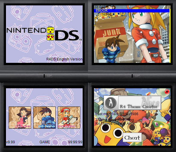 Megaman legends R4 Skin download (997.4KB) » NDS Skins R4/M3 Skins ...